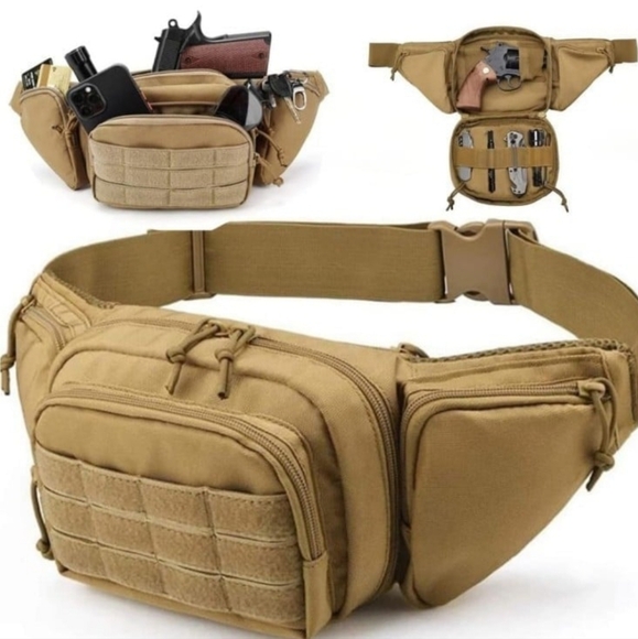 Bags | Nwt Concealed Carry Tactical Fanny Pack One Size Fits Most Khaki ...